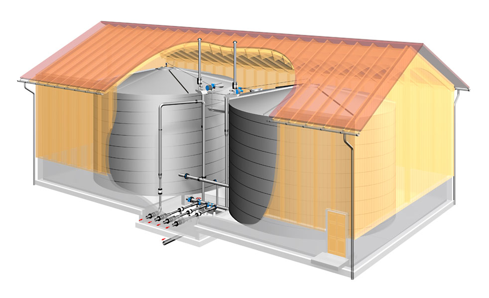 Drinking water tanks made by HydroGroup